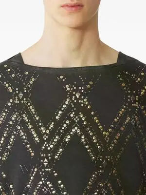 LANVIN Sequin-embellished Long-sleeved T-shirt