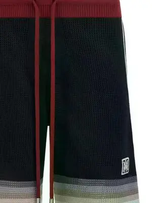Amiri Striped Knitted Shorts