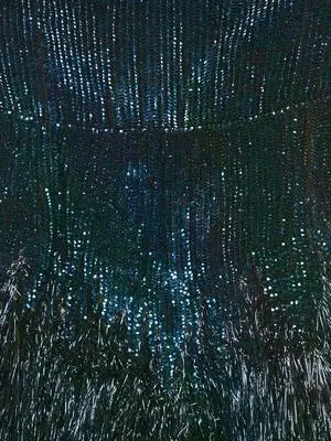 Roberto Cavalli Lurex Sequin Strapless Mini Dress