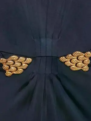 Roberto Cavalli Brooch Detail Jersey Dress