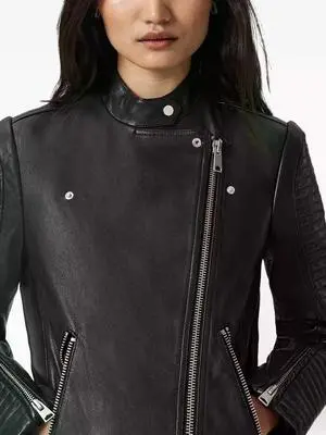 ALLSAINTS Raul Ribbed Leather Jacket