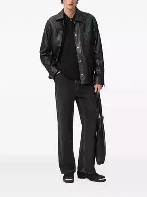ALLSAINTS Albany Zip-up Polo Shirt
