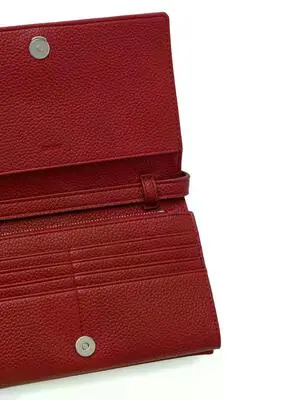 Dkny Logo-plaque Wallet - Red