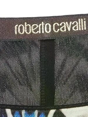 Roberto Cavalli Jersey Printed Midi Dress - Blue