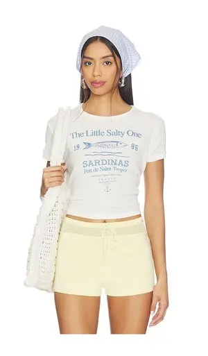 THE LAUNDRY ROOM The Little Salty One Baby Tee - White
