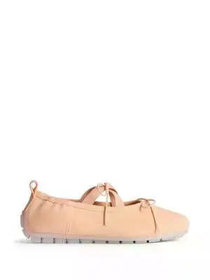 Simone Rocha Ballet Flats With Elasticated Straps - Neutrals