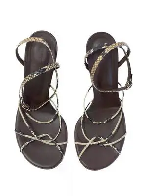 Christopher Esber Serpent Heel Sandals - Brown