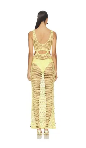 Superdown Elena Maxi Dress - Lemon