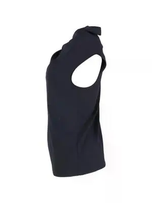 Escada Sleeveless Draped Top
