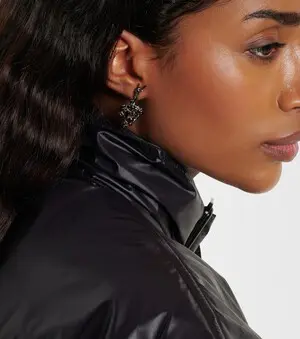 Saint Laurent Cassandre Embellished Drop Earrings
