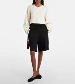TOTEME Suede Ballet Flats - Black