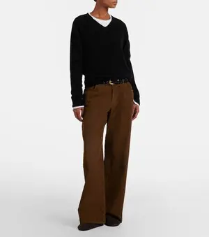 THE ROW Hudson Suede Mules - Brown