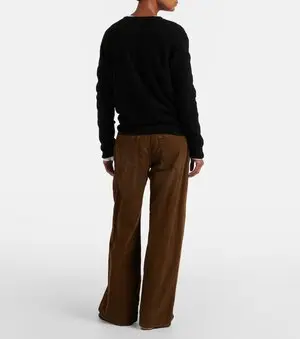 THE ROW Eglitta Cotton Corduroy Wide-leg Trousers - Brown