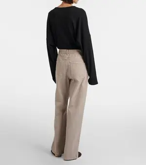 THE ROW Finbar Wide-leg Jeans In Smoke Grey