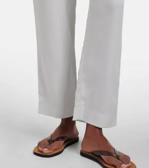THE ROW Igor Cotton Straight Leg Trousers