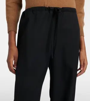 THE ROW Delano Wool Straight Leg Pants
