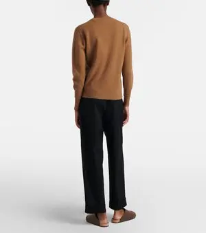 THE ROW Delano Wool Straight Leg Pants