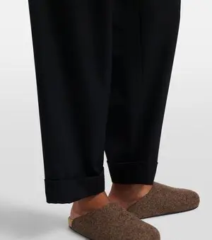 THE ROW Delano Wool Straight Leg Pants