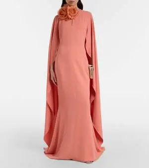 Elie Saab Embellished Cape Gown