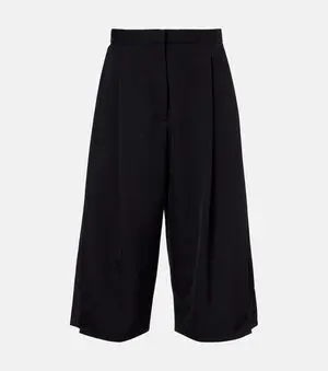 THE ROW Kalyan Wool Bermuda Shorts - Black
