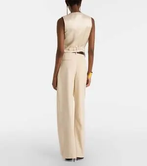 Wardrobe.NYC High-rise Wide-leg Viscose Trousers