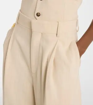Wardrobe.NYC High-rise Wide-leg Viscose Trousers