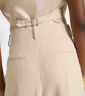 Wardrobe.NYC High-rise Wide-leg Viscose Trousers