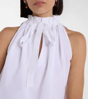 PATOU Gathered Cotton Top
