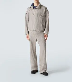 KIKO KOSTADINOV Farkas Cotton And Linen-blend Jacket - Multicoloured