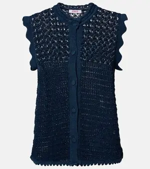 ERES Aurora Crochet Top - Blue