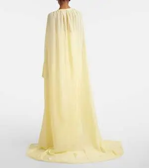 LA FUORI Draped Cape And Gown Set