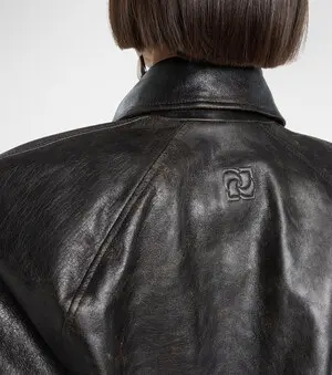 Magda Butrym Belted Leather Jacket