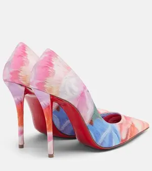 CHRISTIAN LOUBOUTIN Miss Z Floral Chine Pumps