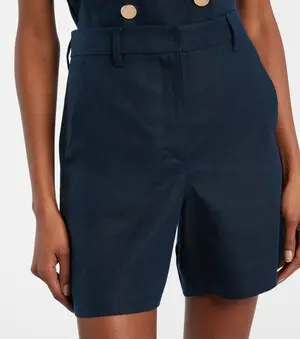Max Mara Linen Shorts - Blue