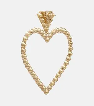 Valentino Garavani Cour Royal Embellished Heart Earrings