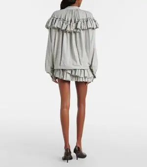 Dries Van Noten Ruffled Asymmetric Miniskirt