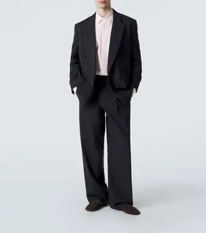 THE ROW Thom Wool Wide-leg Pants