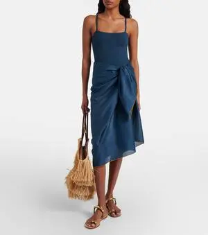 ERES Cabine Cotton Beach Cover-up - Blue