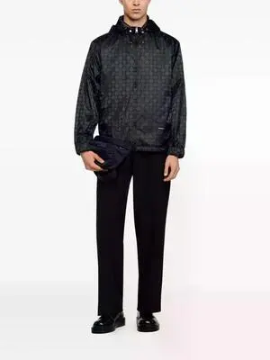 Sandro Checked Zip-up Jacket