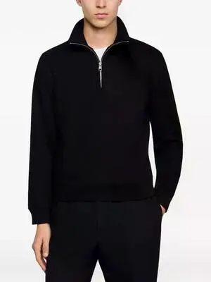 Sandro Cotton Zip-up Sweatshirt
