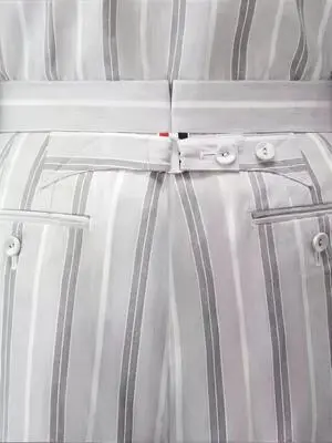 Thom Browne Striped Cotton Shorts