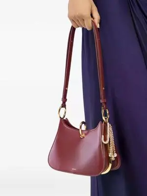 Rabanne Small Ring Shoulder Bag - Red