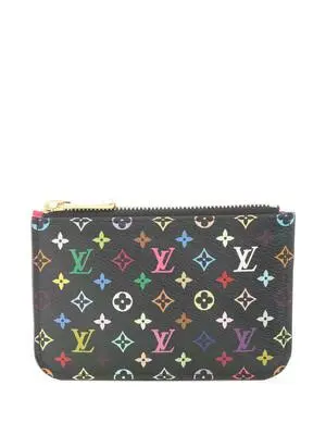 LOUIS VUITTON 2012 Monogram Multicolore Pochette Cle Coin Pouch - Black