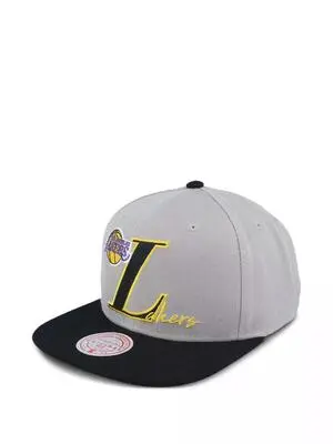 Mitchell & Ness Top Letter Snapback Cap Grey