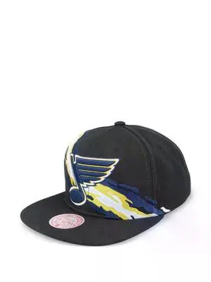Mitchell & Ness St. Louis Blues Nhl Vintage Paintbrush Snapback Cap - Black