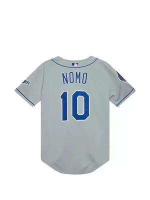 Mitchell & Ness Hideo Nomo Los Angeles Dodgers 2002 Baseball Jersey - Grey
