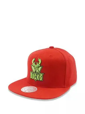 Mitchell & Ness Milwaukee Bucks Nba Hardwood Classics Reverse Candy Apple Snapback Cap - Red