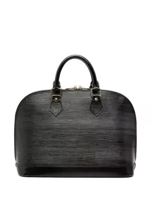 LOUIS VUITTON 1998 Epi Alma Pm Handbag - Black