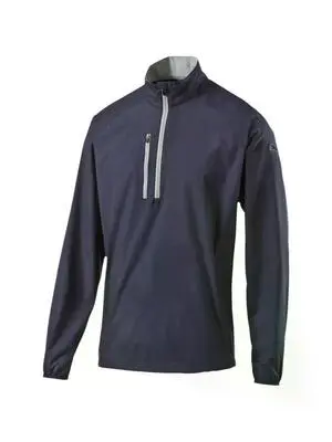 PUMA Logo-print Long-sleeve Wind Jacket