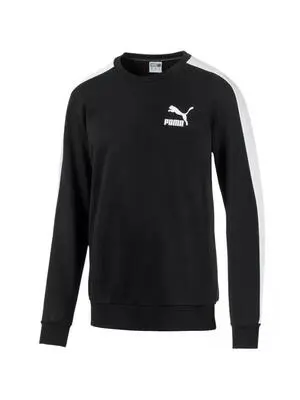 PUMA Iconic T7 Crew-neck Sweatshirt - Black